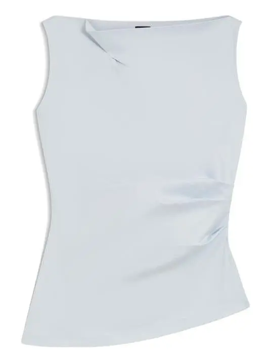 BOSS Emiaka Sleeveless Cowl Neck Top - Pale Lagoon