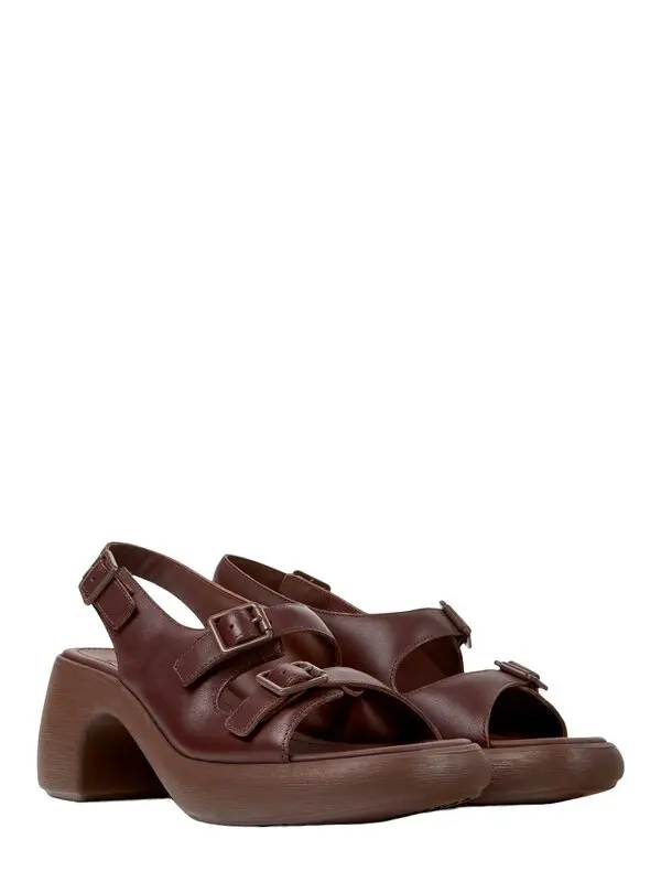 Camper Thelma Slingback Sandal - Medium Brown