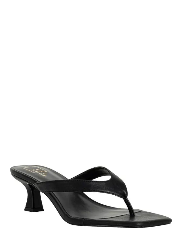 SHU SHOP Franny Kitten Heel Flip Flop - Black
