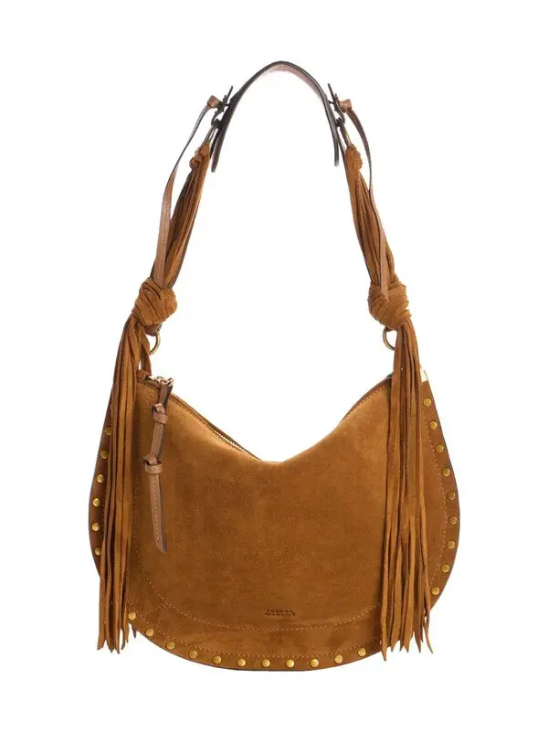Isabel Marant Oskan Soft Suede Shoulder Bag - Cognac
