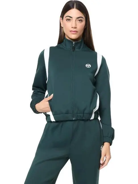 SERGIO TACCHINI Anna Cropped Track Jacket - Green Gables