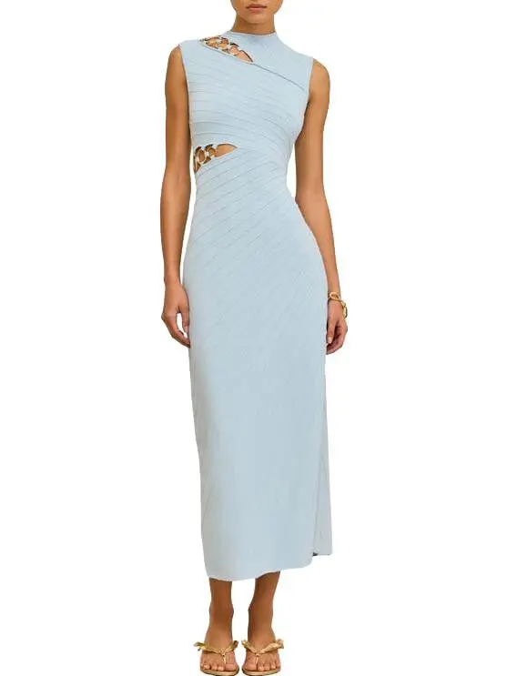 Cult Gaia Niki Cutout Sleeveless Dress - Coastal