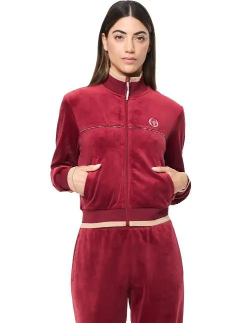 SERGIO TACCHINI Leta Velour Jacket - Rhubarb