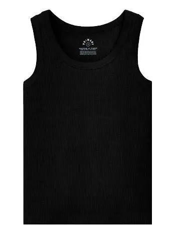 PRIMARY Ribbed Knit Tank Top - Black
