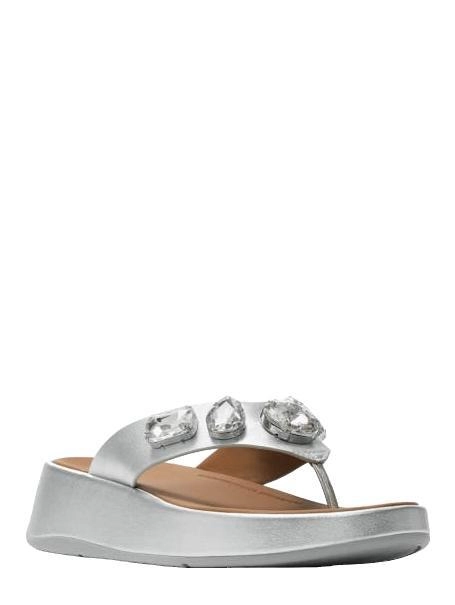 Fitflop F-mode Ultra Toe-post Sandal - Silver