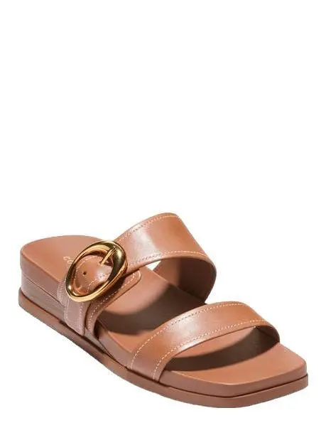 Cole Haan Oaklynn Wedge Sandal - Ch British Tan Leather
