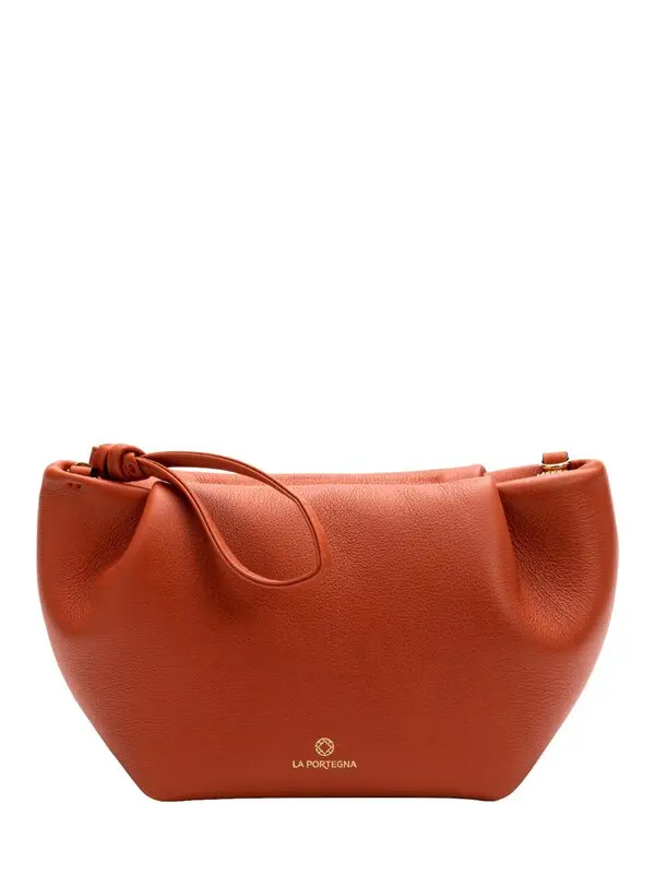 LA PORTEGNA Martita Small Leather Clutch - Oxide