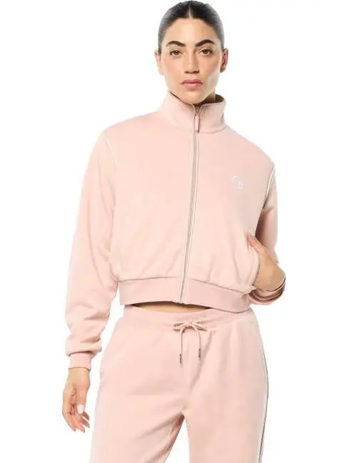 SERGIO TACCHINI Terina Cropped Track Jacket - Evening Sand