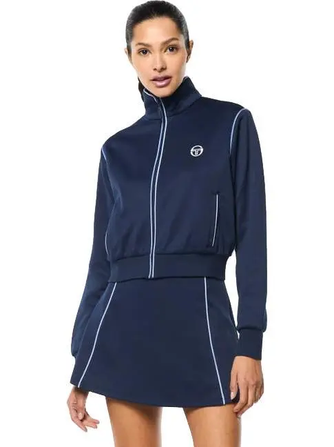 SERGIO TACCHINI Terina Cropped Track Jacket - Maritime Blue