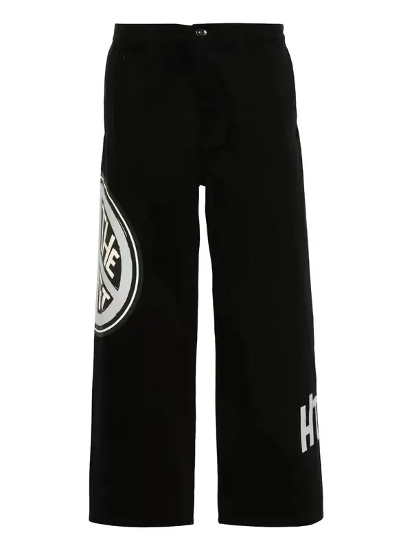 HONOR THE GIFT Peace-print Trousers - Black
