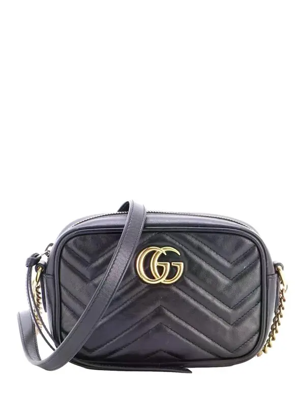 Gucci Gg Marmont Mini Shoulder Bag - Black
