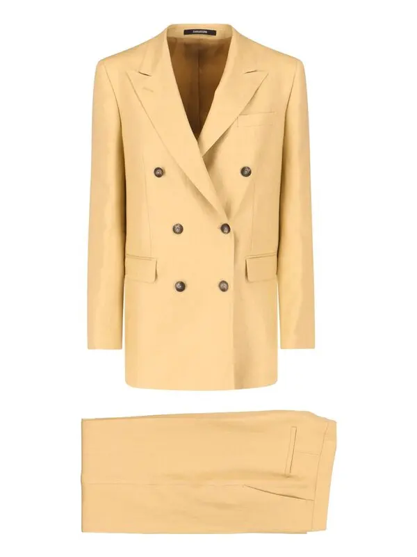 Tagliatore T Jasmine Double-breasted Suit - Beige