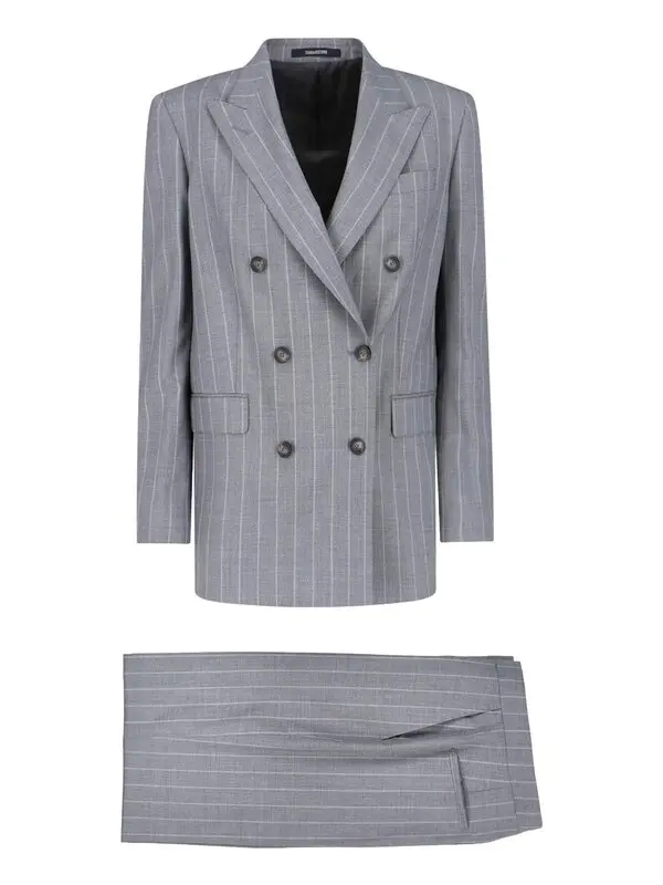 Tagliatore T Jasmine Double-breasted Suit - Gray