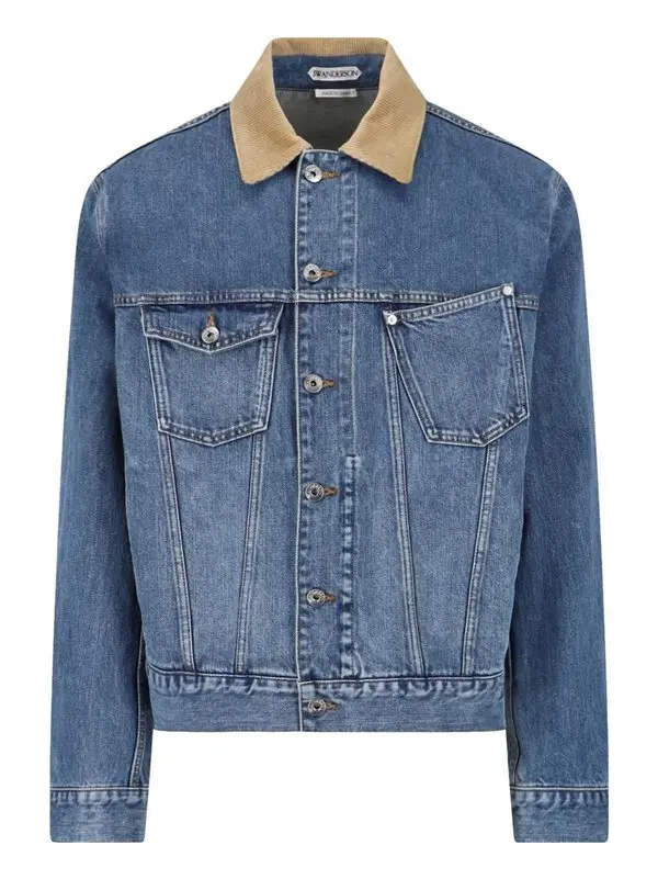 JW Anderson Denim Collared Jacket - Blue