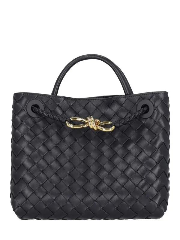 Bottega Veneta Small Andiamo Bag - Black