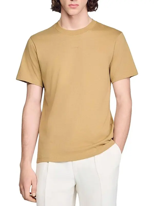 Sandro Logo Tee - Beige