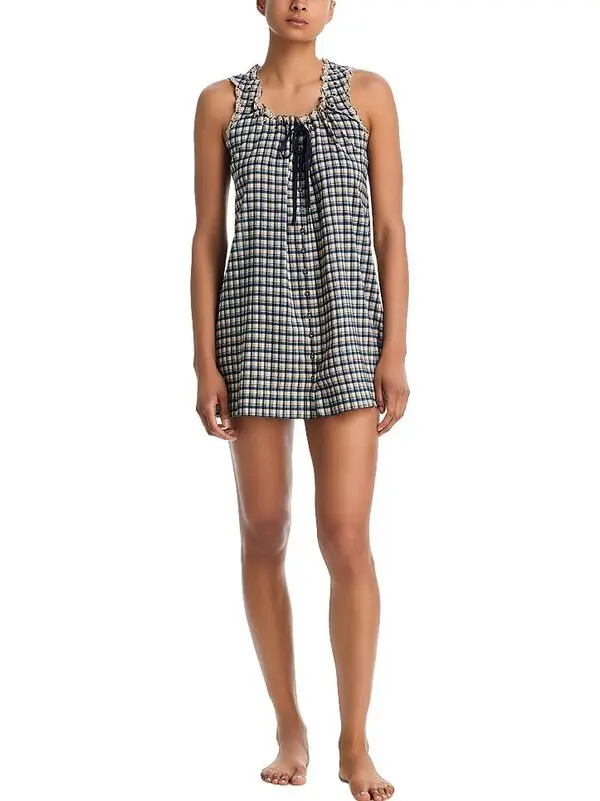 REFORMATION Holly Sleep Dress - Beacon Check