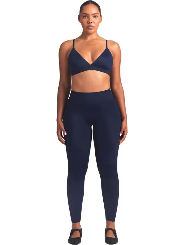 Nike Skims Shine High-waisted Bonded 26" Leggings - Blue