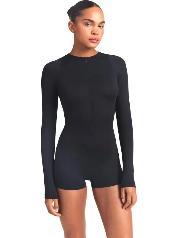 Nike Skims Airy Long-sleeve One-piece - Black