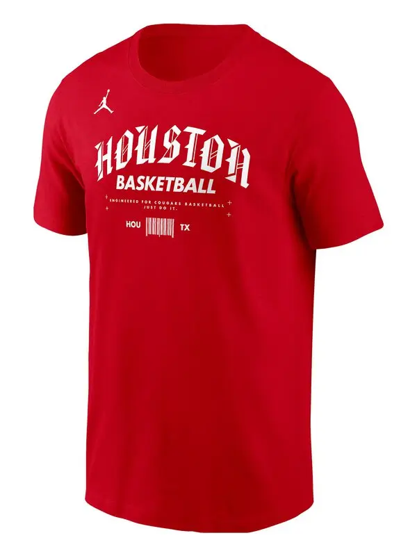 Nike Houston Cougars Ncaa Cotton T-shirt - Red