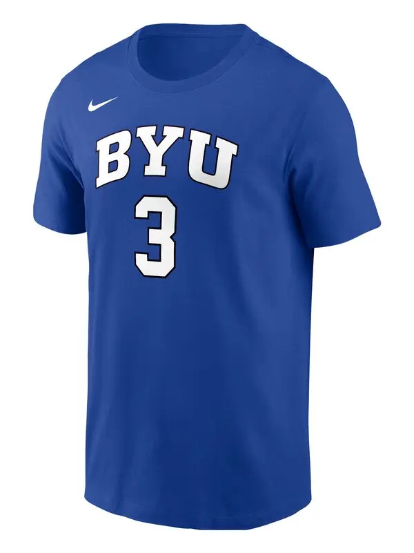 Nike Aj Dybantsa Byu Cougars Ncaa T-shirt - Blue