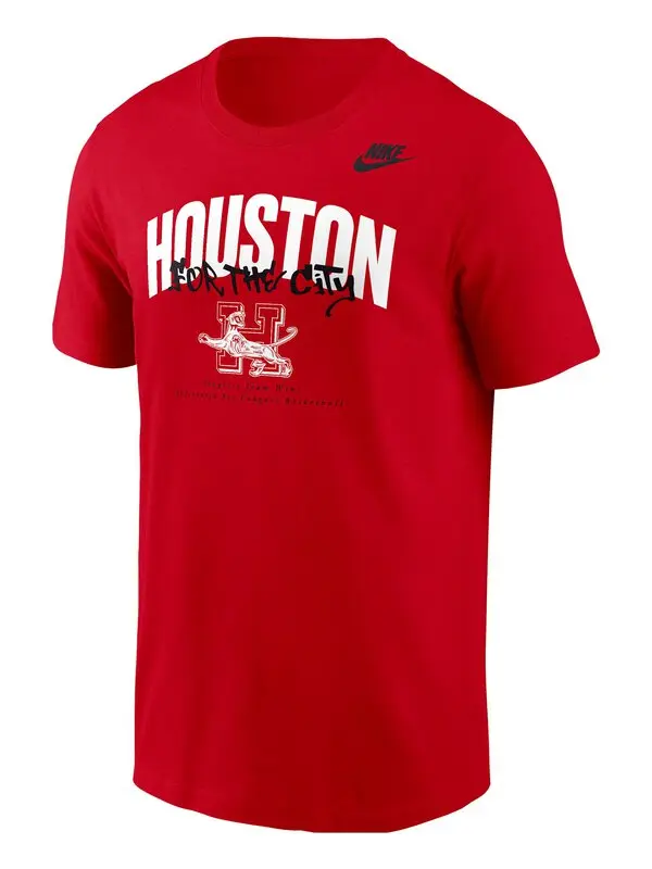 Nike Houston Cougars Ncaa Cotton T-shirt - Red