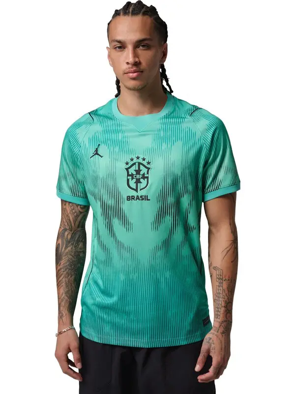JORDAN Brazil 2026 Stadium Goalkeeper Dri-fit Soccer Short-sleeve Replica Jersey - Green
