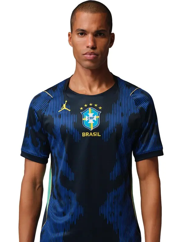JORDAN Brazil 2026 Stadium Away Dri-fit Soccer Replica Jersey - Blue