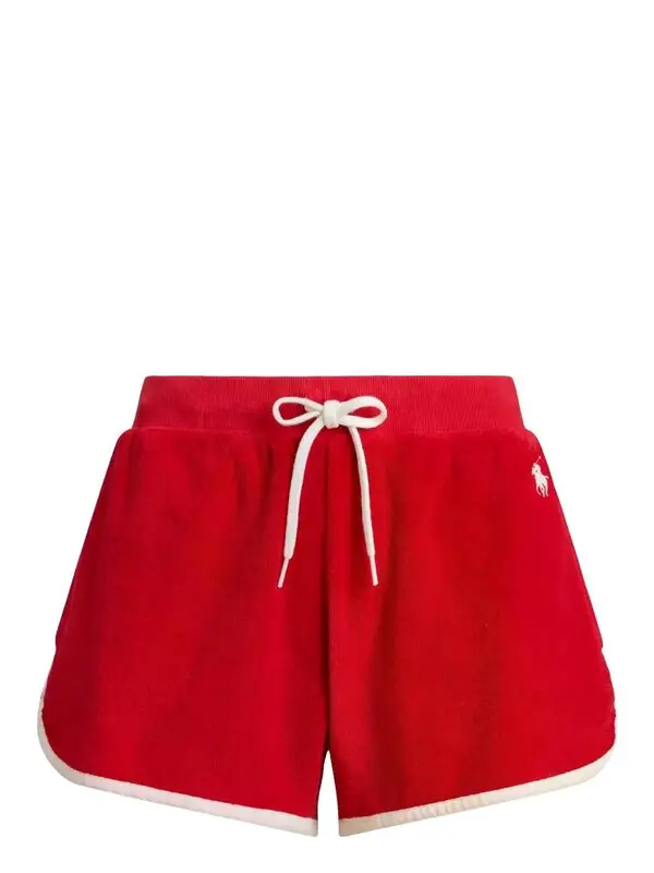 Polo Ralph Lauren Contrast-trim Drawstring Shorts - Red