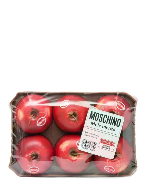 Moschino Apple-print Clutch - Green