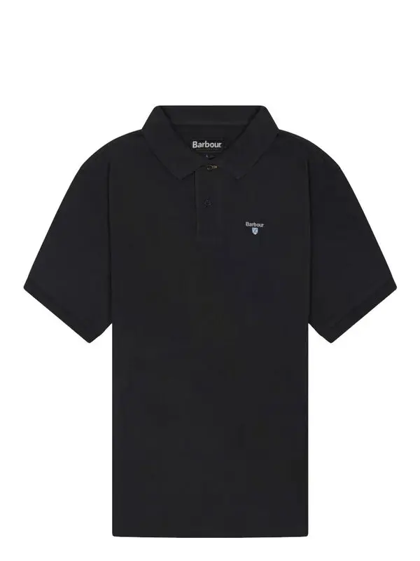 Barbour Logo Polo Shirt - Black