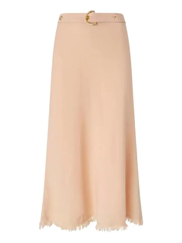 Pinko Belted A-line Skirt - Pink