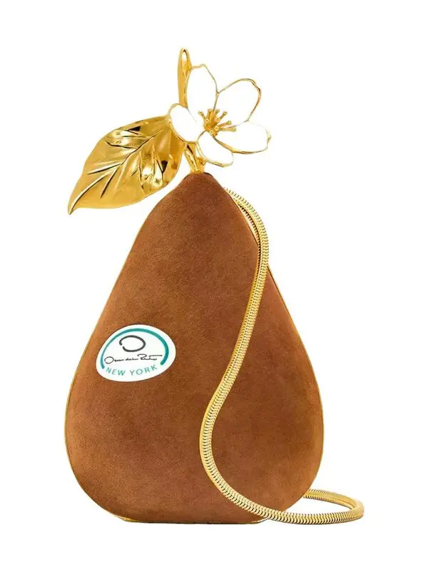Oscar De La Renta Pear-shaped Clutch - Brown