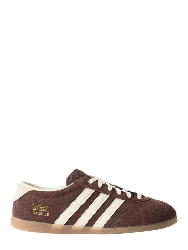 ADIDAS ORIGINALS Gazelle Lo Pro Leather-trimmed Sneakers - Brown