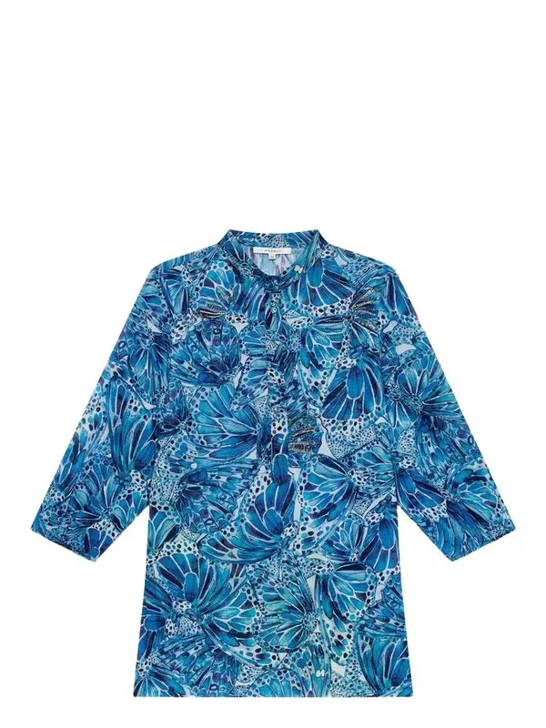 Malìparmi Sweet Butterfly Blouse - Blue