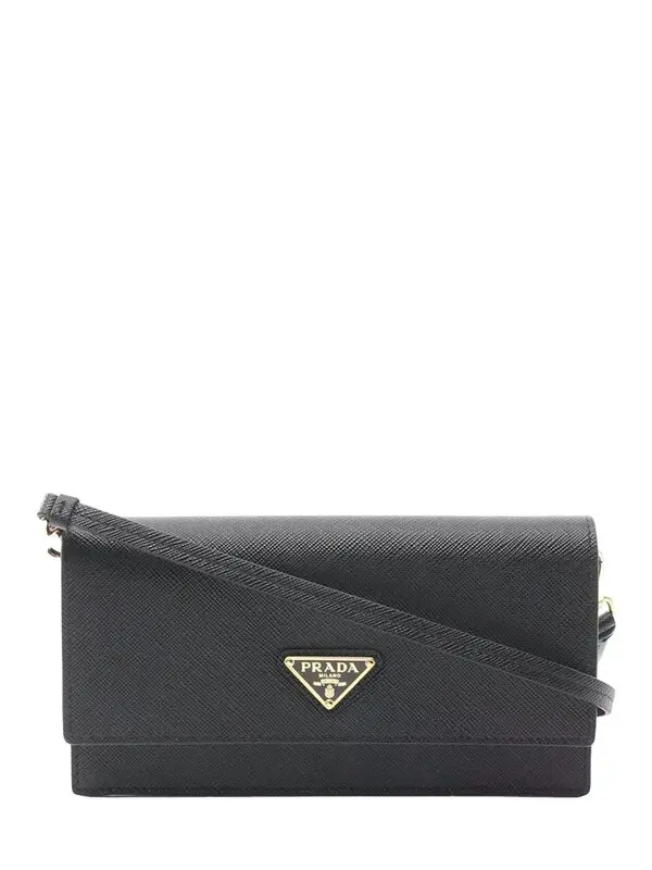 Prada Saffiano Crossbody Bag - Black