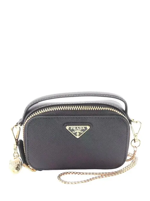 Prada Saffiano Chain Satchel 2013-2016 - Black