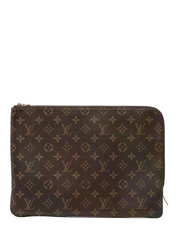 LOUIS VUITTON 2017 Monogram Etui Voyage Mm Clutch - Brown