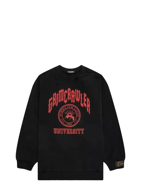 Raf Simons Grimcrawler Crew-neck Sweatshirt - Black
