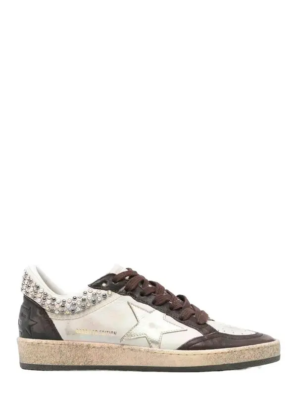 GOLDEN GOOSE Star Embellished Sneakers - Brown