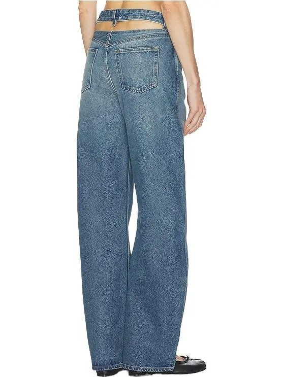 GRLFRND Austen Low Rise Curve Detached Waist Denim - Mulholland Dr