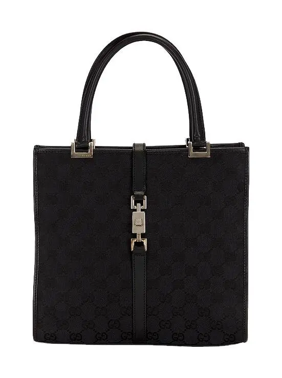 FWRD RENEW Gucci Bardot Tote Bag - Black
