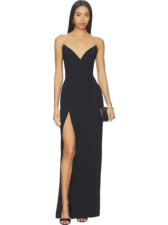 Amanda Uprichard Ailany Maxi Dress - Black