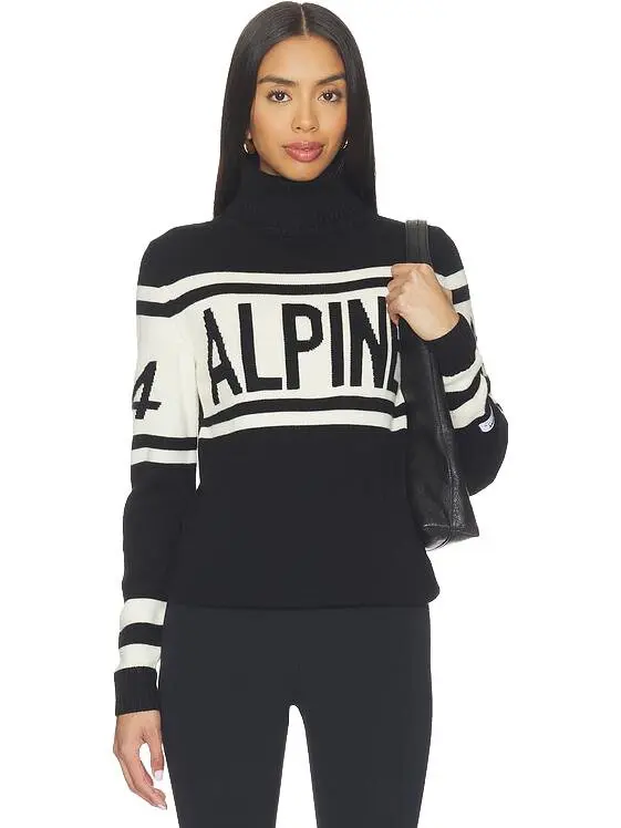 Perfect Moment Alpine Schild Sweater - Black & Snow White