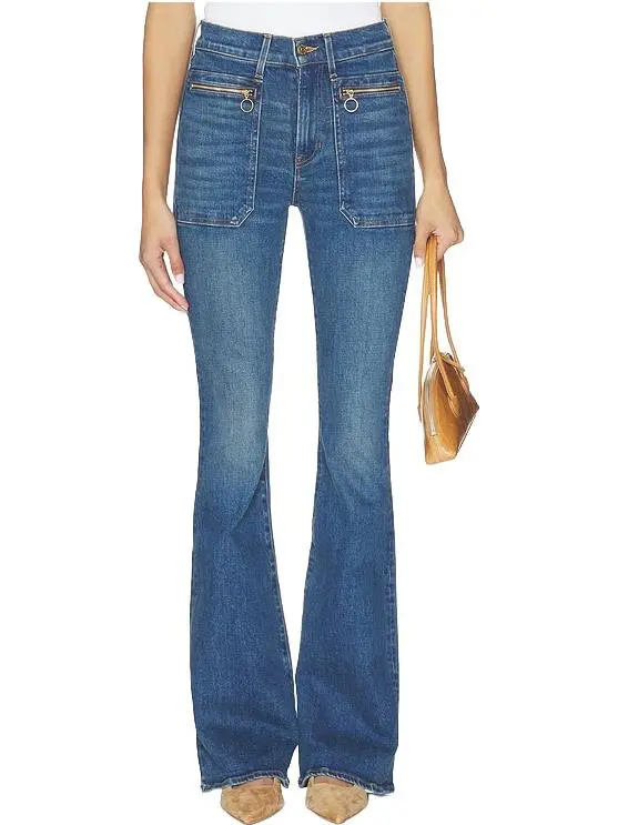 Veronica Beard Beverly Skinny Flare Jeans - City Lights