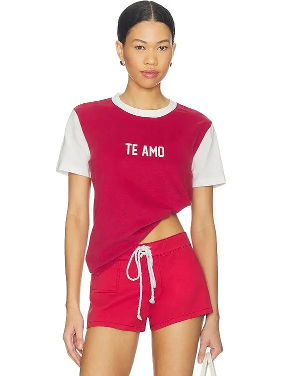 Lioness Te Amo Tee - Crimson