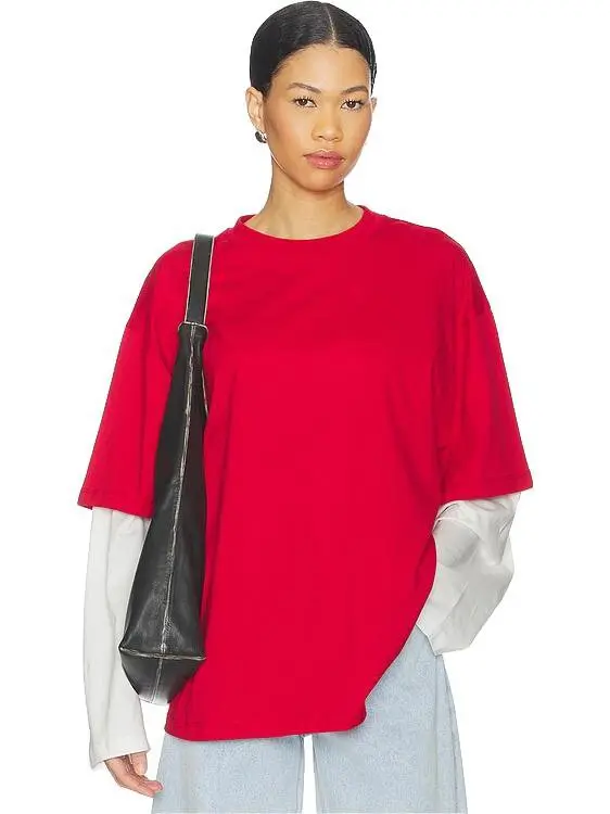 Lioness Bottega Layered Shirt - Crimson