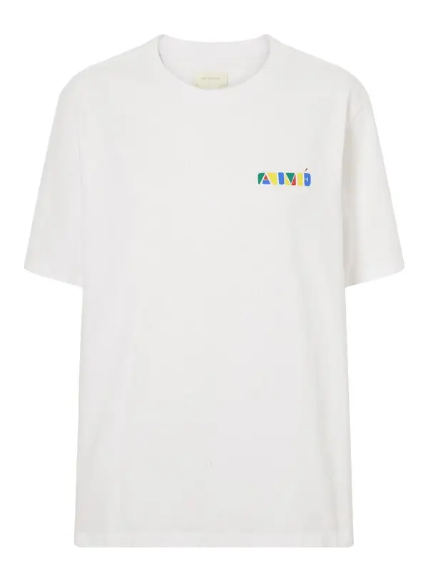 Aimé Leon Dore Printed Cotton-jersey T-shirt - White