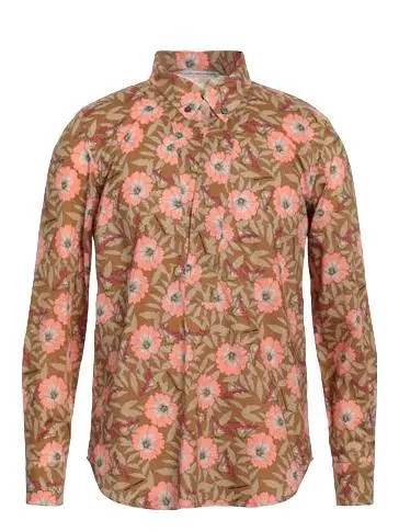 DANIELE ALESSANDRINI Shirt Size Cotton - Camel