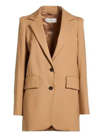 Max Mara Sfilata Blazer In Virgin Wool, Mohair Wool, And Silk - Beige